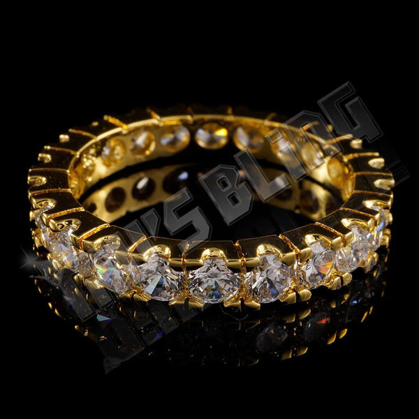 18K Gold Promise Eternity Ring – Niv's Bling